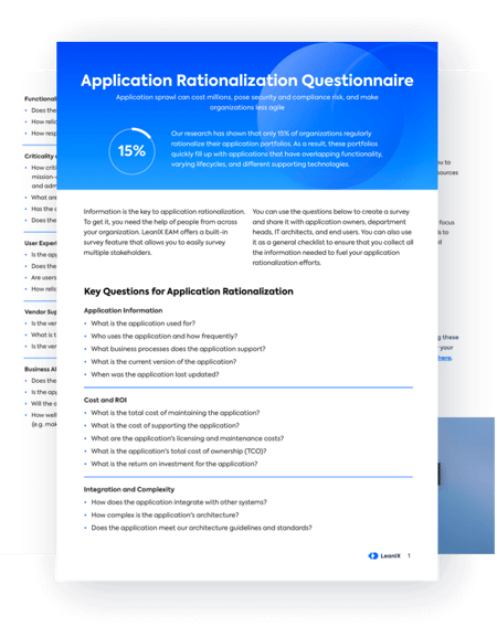 Application Portfolio Assessment: Evaluate IT Landscape | LeanIX